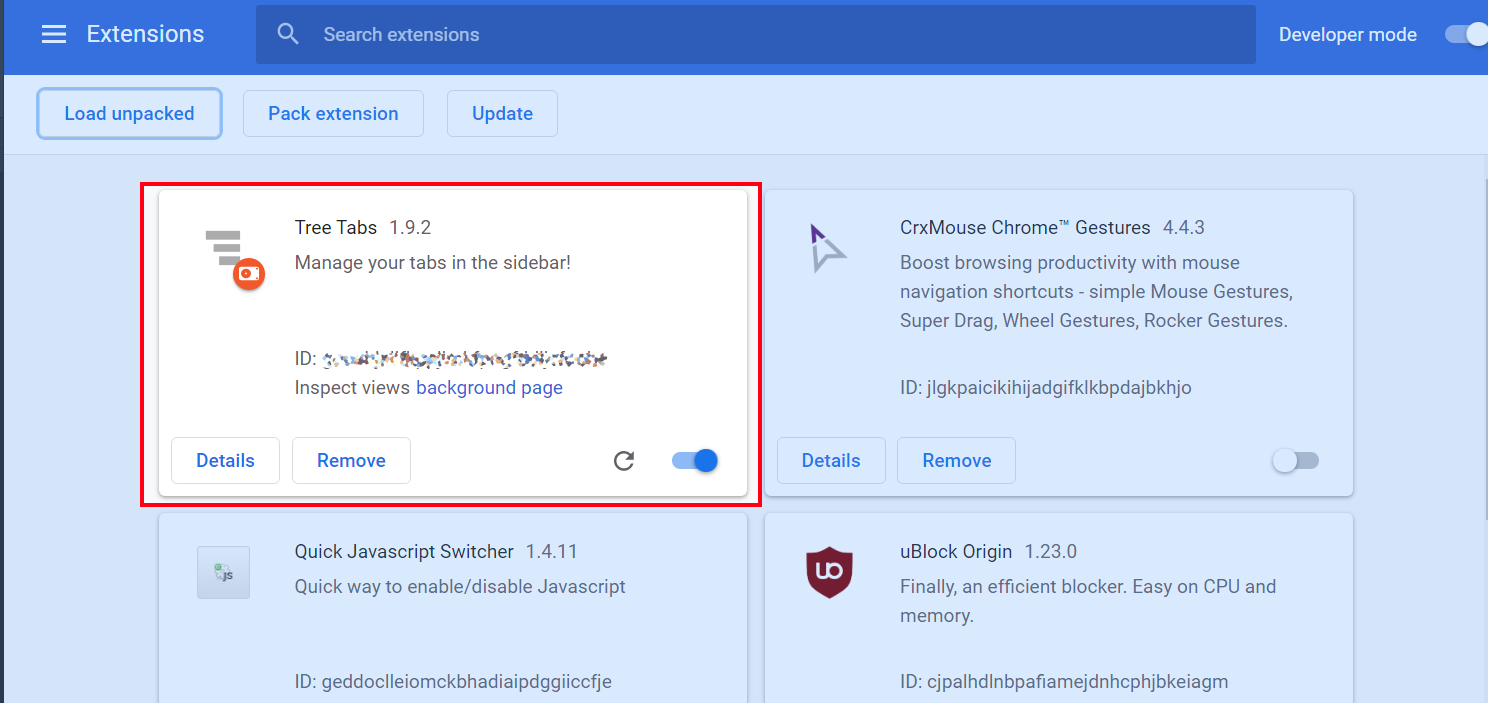 Vivaldi で Firefox の ツリースタイルタブ (Tree Style Tab)の機能を実装させる方法 | Technotes
